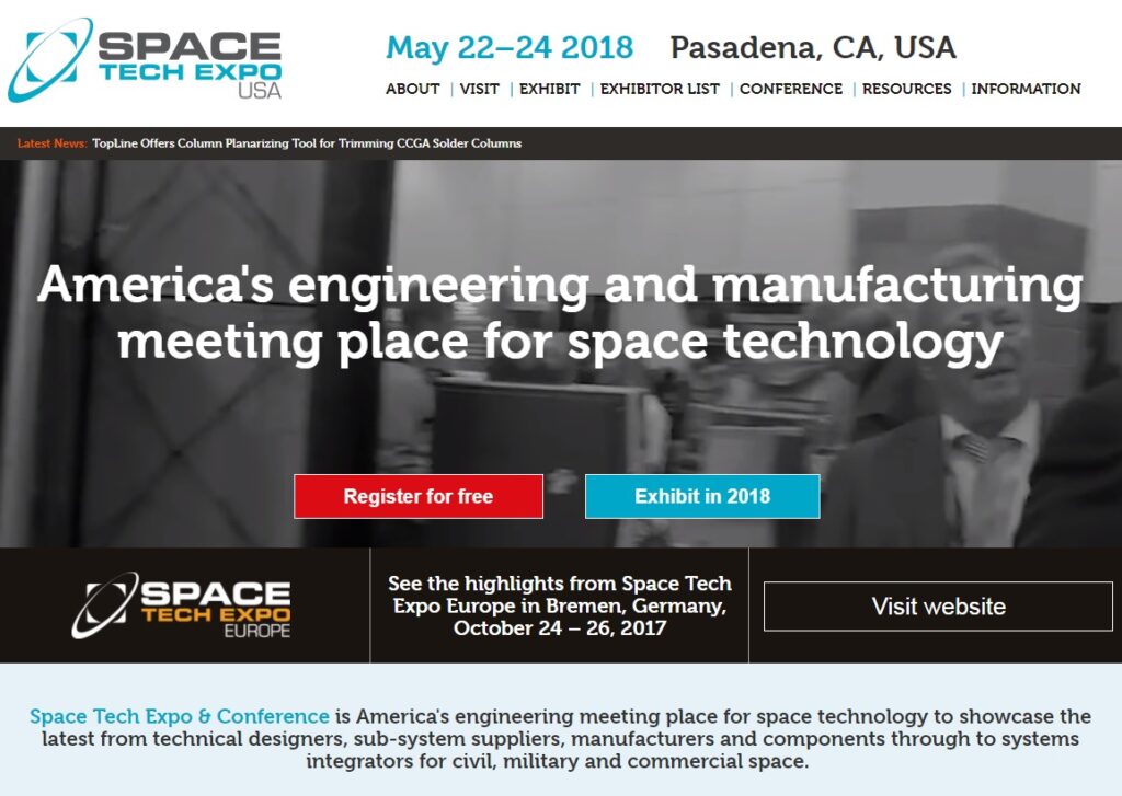 SpaceTech Expo in Pasadena - Los Angeles County Economic Development ...