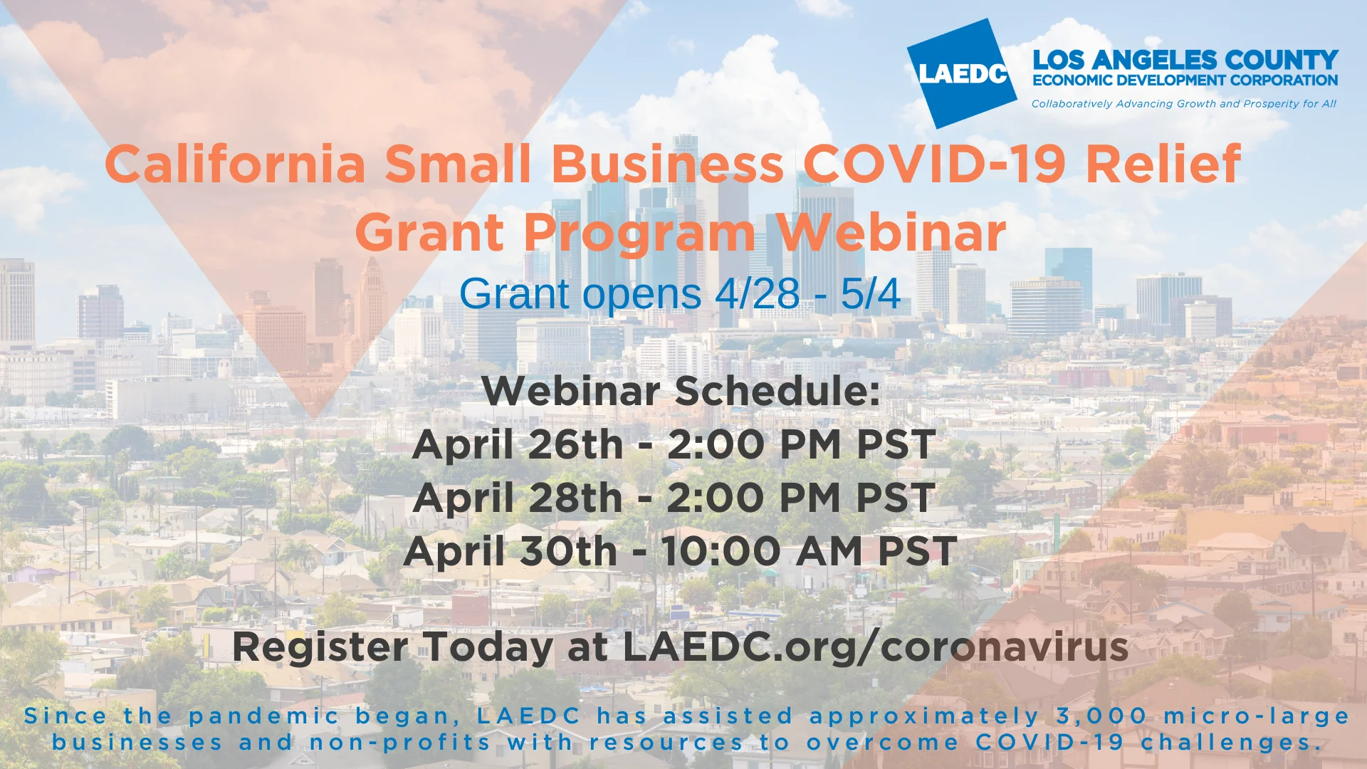 California Small Business COVID-19 Relief Grant Program Webinar | Los ...