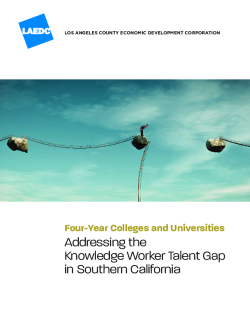 All Reports | Los Angeles County Economic Development Corporation