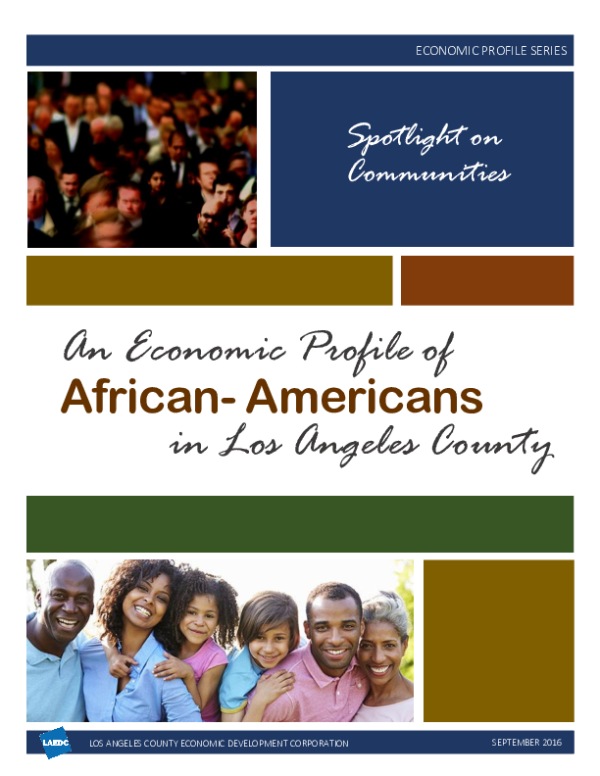 Economic Profile of the African-American Community in LA County | Los ...